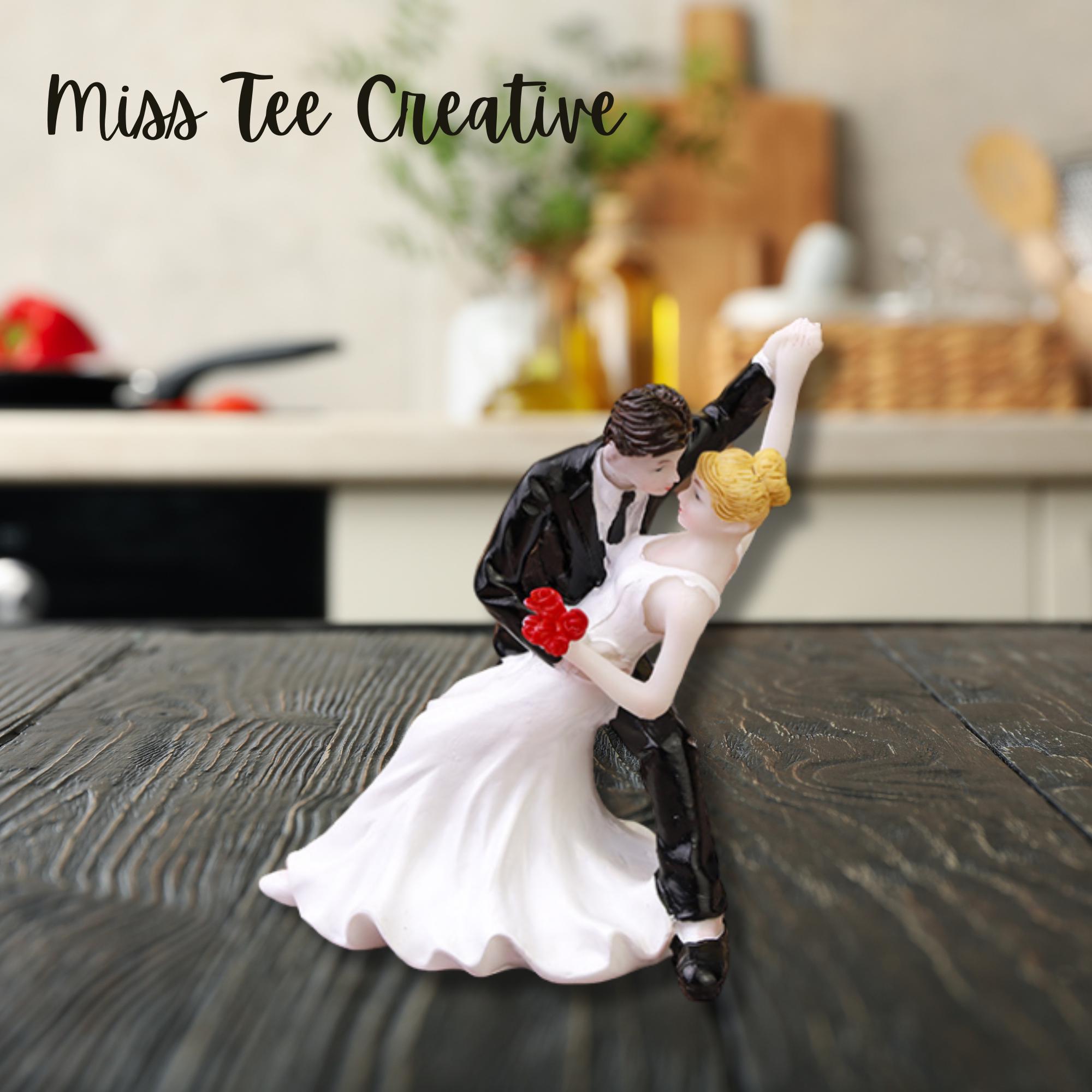 Dancing Bride and Groom Cake Topper Figurine Wedding Cake Topper Tango ...