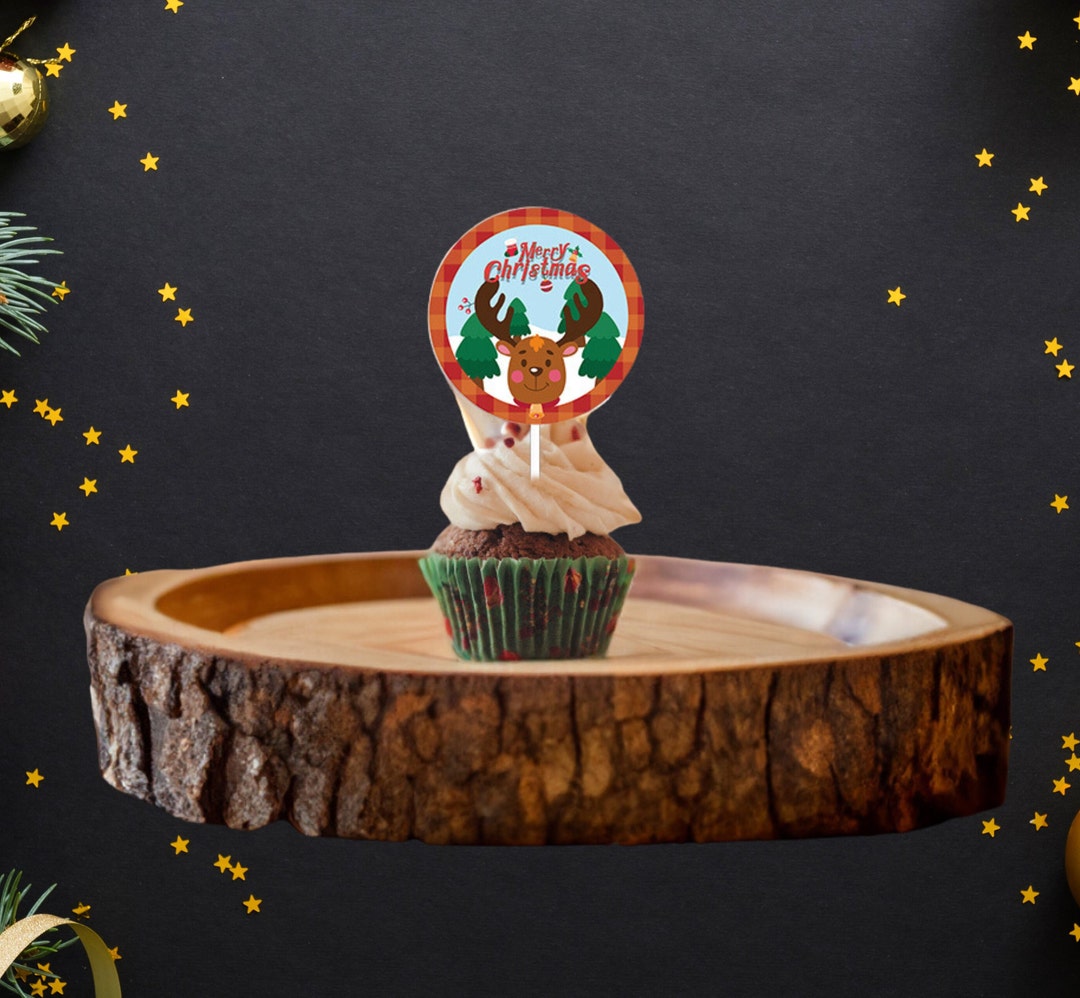 12 Pack Xmas Cupcake Cups Holiday Theme Cupcake Liners Seasons Greeting ...