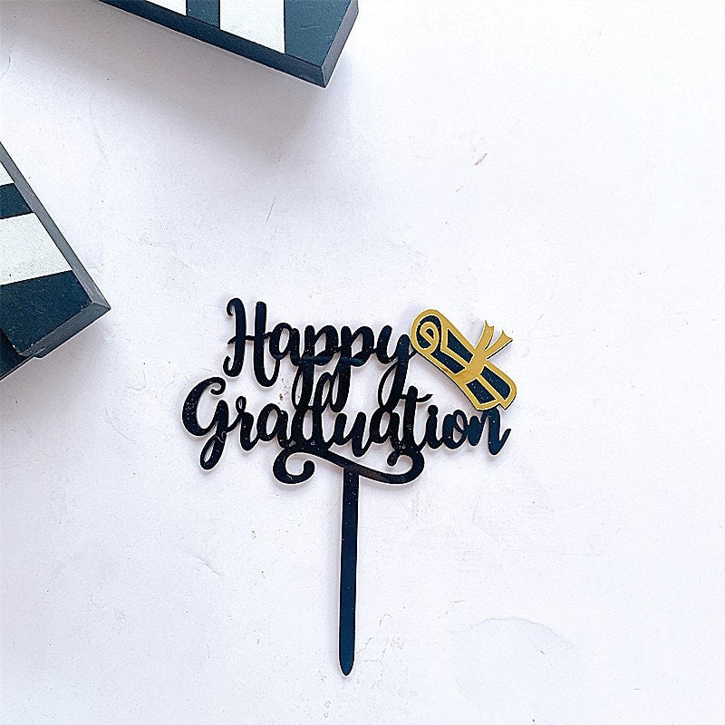 Acrylic Graduation Season Cake Decoration Topper Graduation Cake Topper ...
