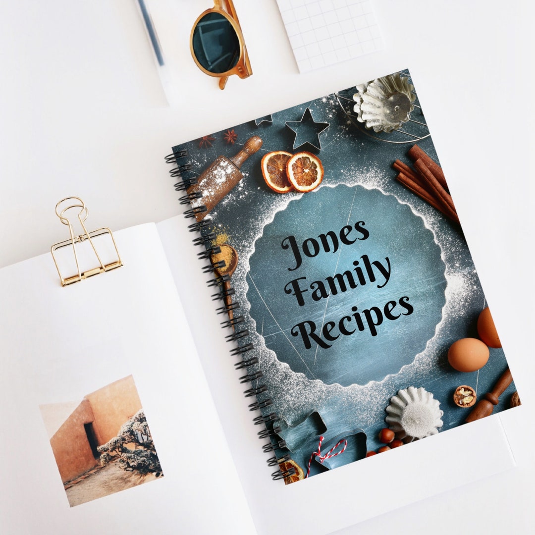 Family Recipe Notebook Spiral Bound Journal for Baker Gift for - Etsy
