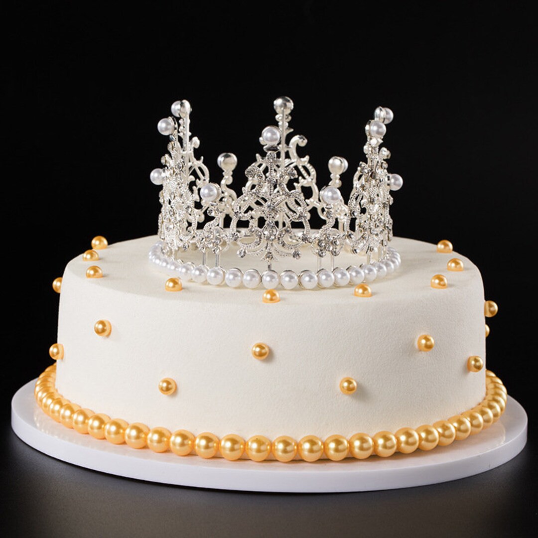Sparkly Crown Cake Topper Luxury Crown Cake Decor Crown Cake - Etsy