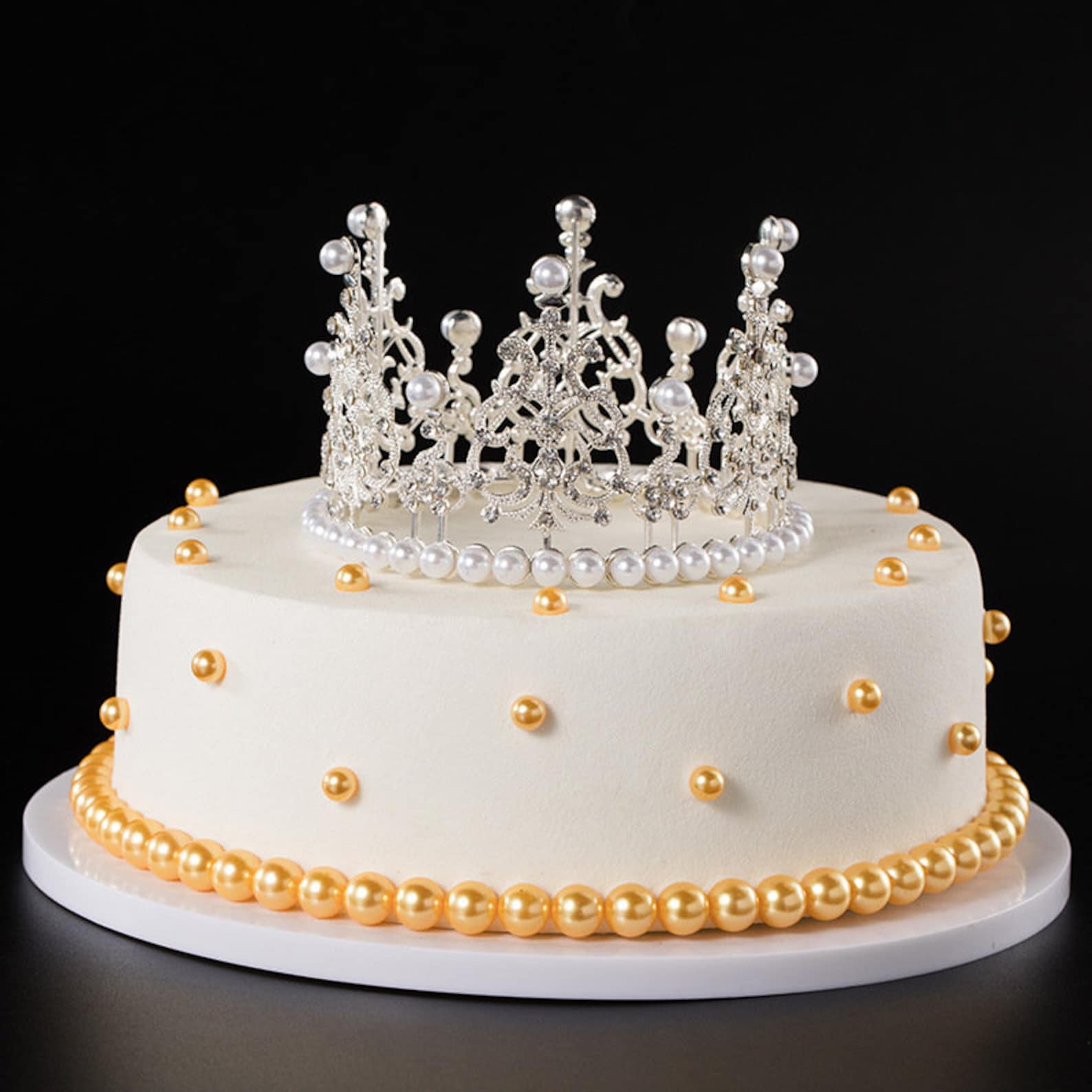 Sparkly Crown Cake Topper Luxury Crown Cake Decor Crown Cake Decoration ...