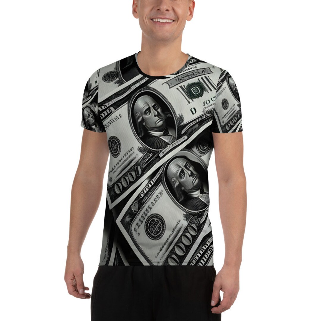 Money Print Tshirt Hundred Dollar Bill T-shirt Money Print T - Etsy