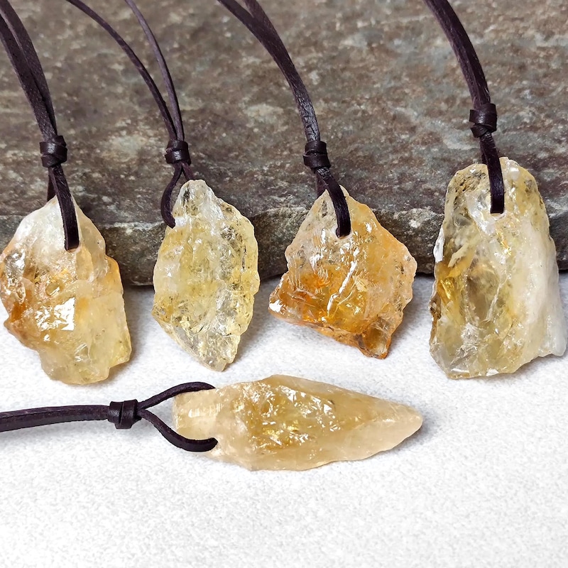 Citrine Pendant - Etsy