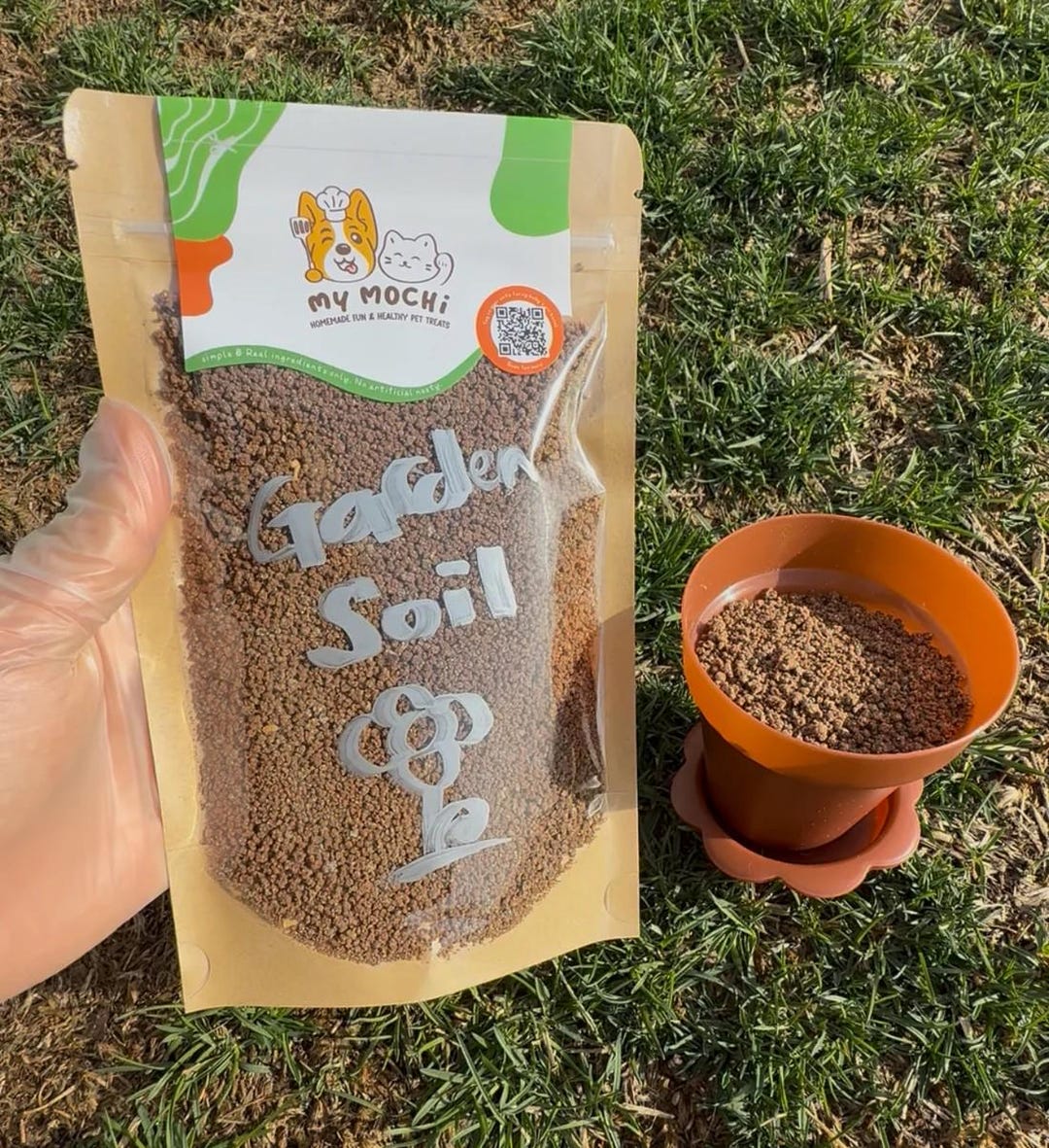 Edible Garden Soil + Mini Pot Set| Meat Based |softie | 3.5oz/100g - Etsy