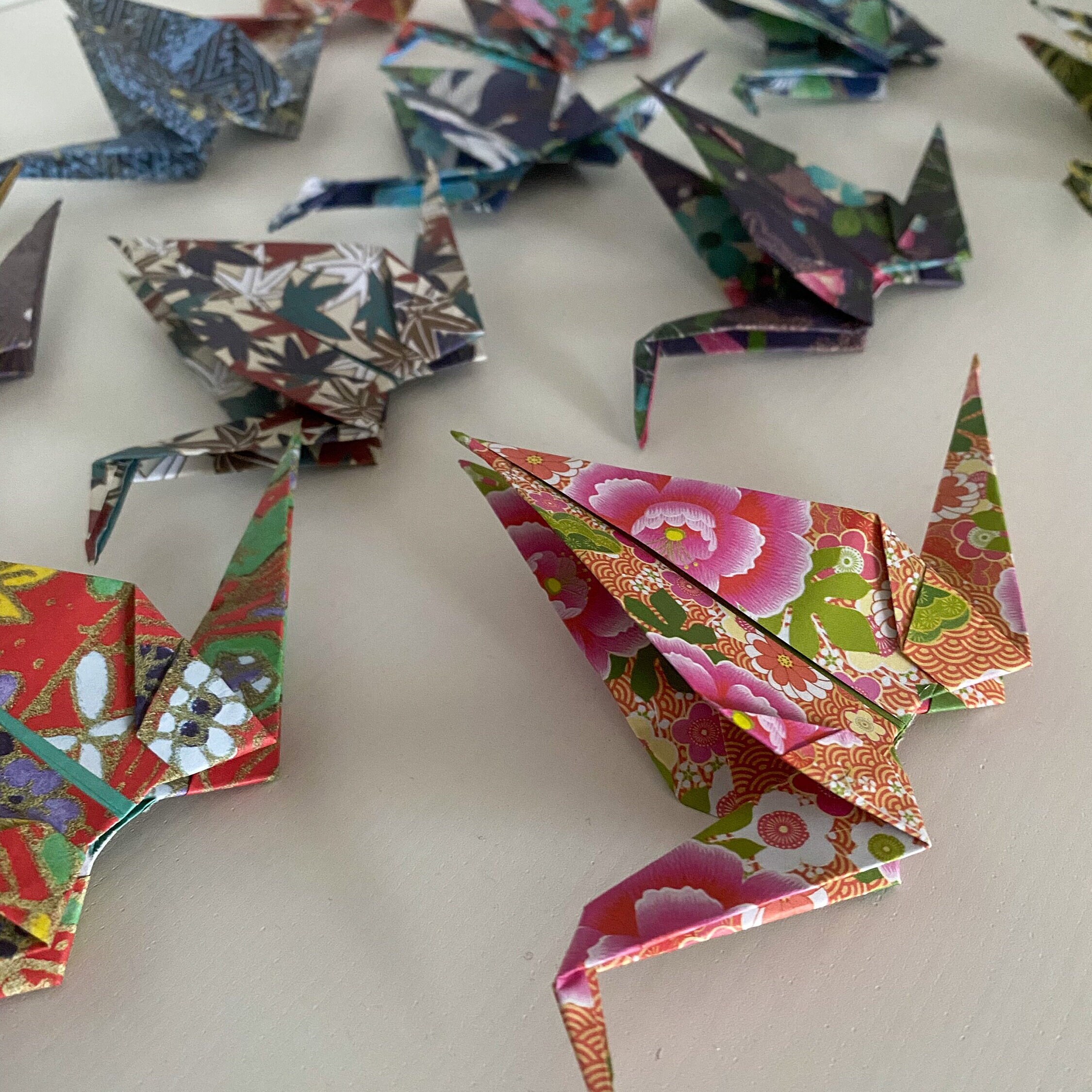 Origami Cranes TRADITION 15 X 15 Cm wedding, Birthday, Party ...