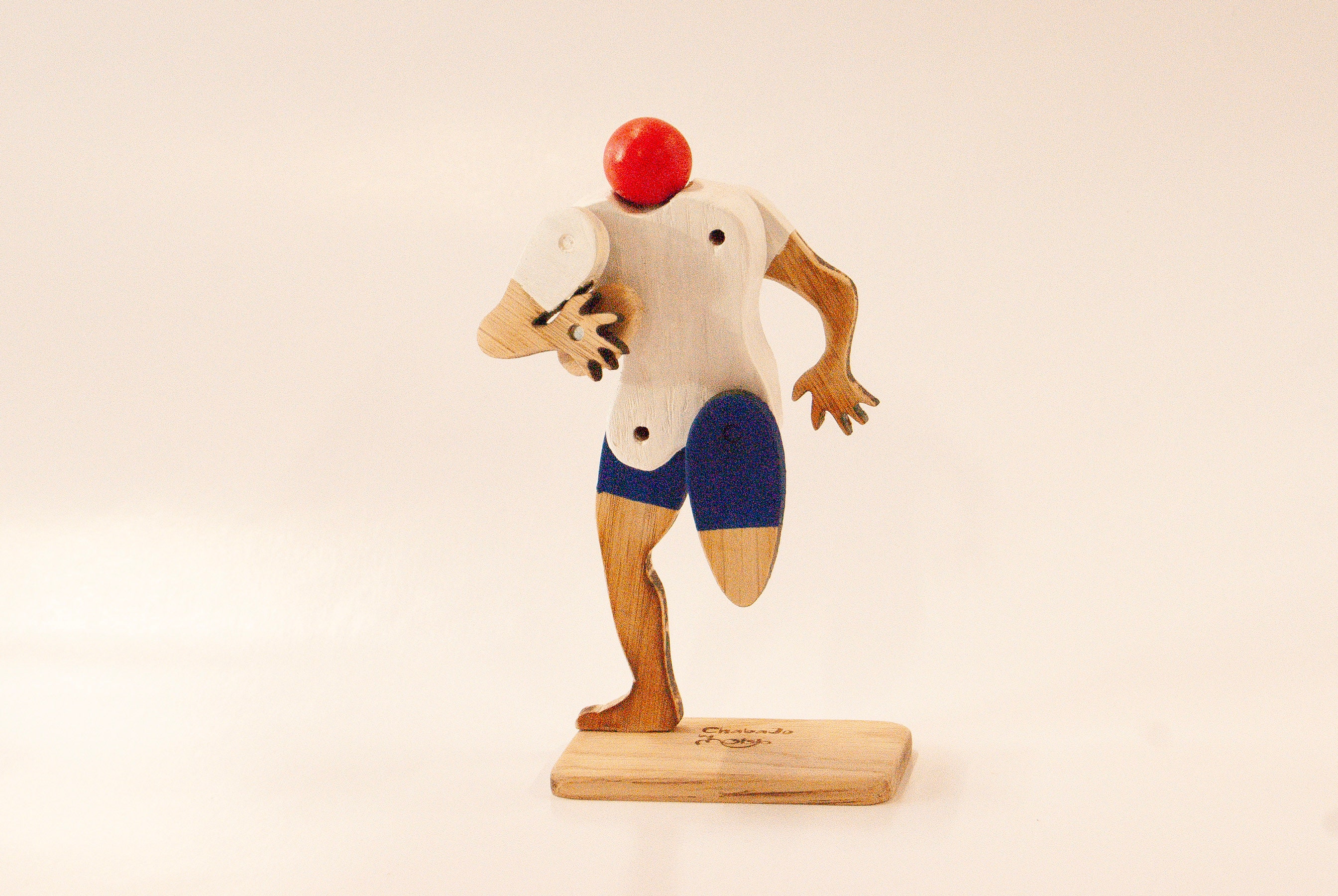 Articulated and Magnetic Wooden Rugby Player. 3D Puzzle. Sports ...