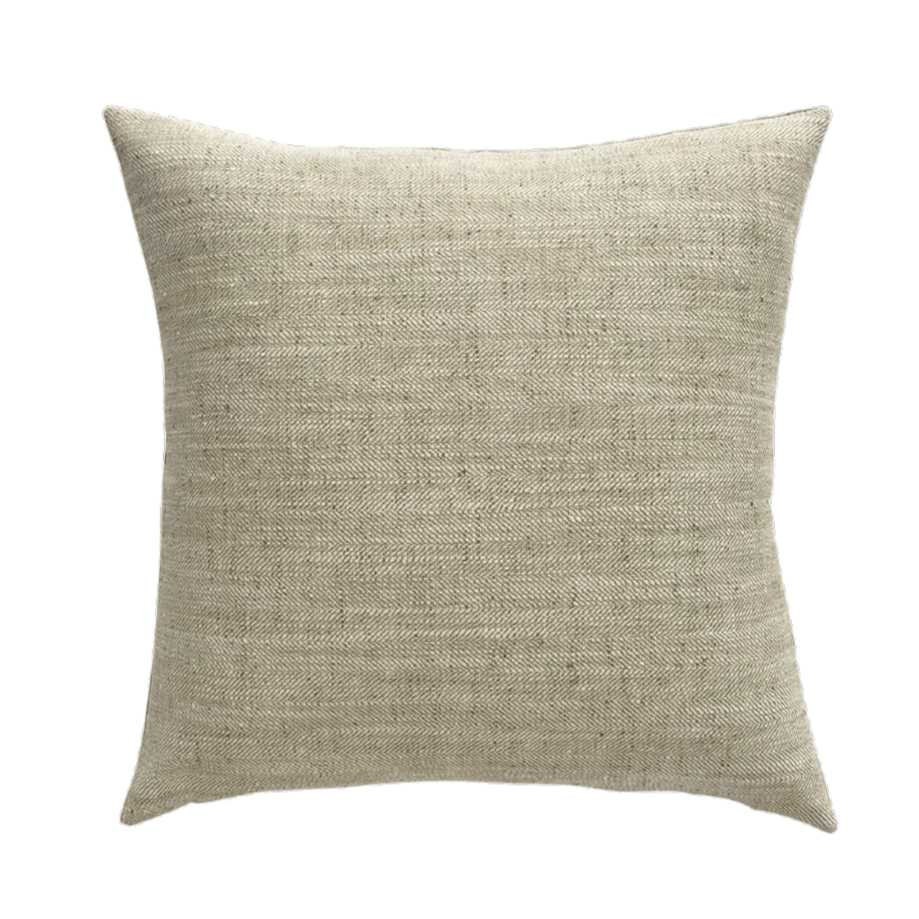 Loren | Sand Woven Herringbone Texture Cotton Pillow Cover - Etsy