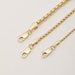 Thick Box Chain Extender in 14K SOLID Gold, Round Box Chain, Extension ...