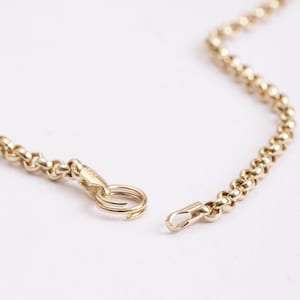 14K or 18K Solid Gold Double Jump Rings Rose White Gold 7mm 8mm 9mm ...