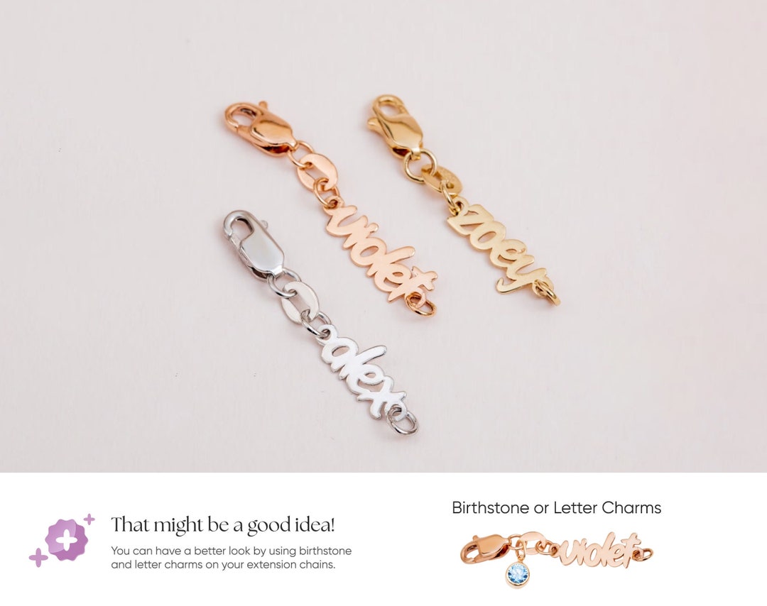Personalized Tiny Name Tag, Dainty Custom Name Tag for Necklace or ...