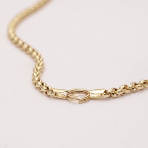 14K or 18K Solid Gold Double Jump Rings Rose White Gold 7mm 8mm 9mm ...