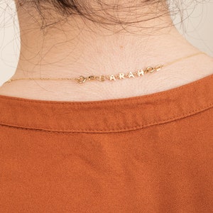 14K 18K Solid Gold Personalized Bracelet Necklace Extender, Removable ...