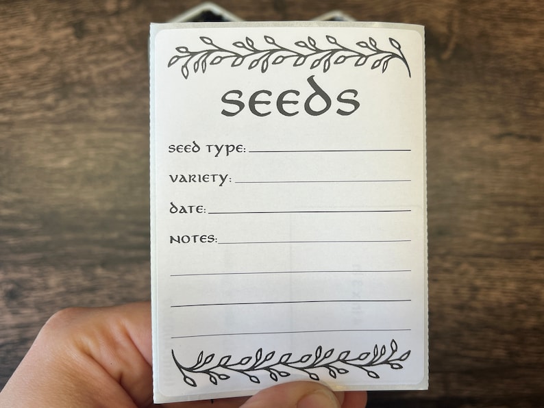 Seed Envelope Labels Seed Labels Seed Packet Labels 3 X 4 Label Set of ...