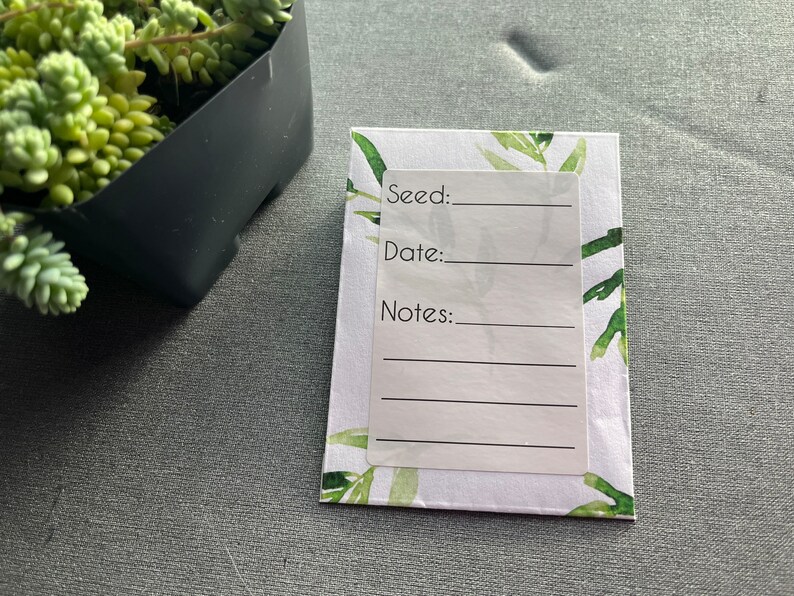 Seed Envelope Labels | Seed Labels | 2 X 3 Label | Set of 5 Labels - Etsy