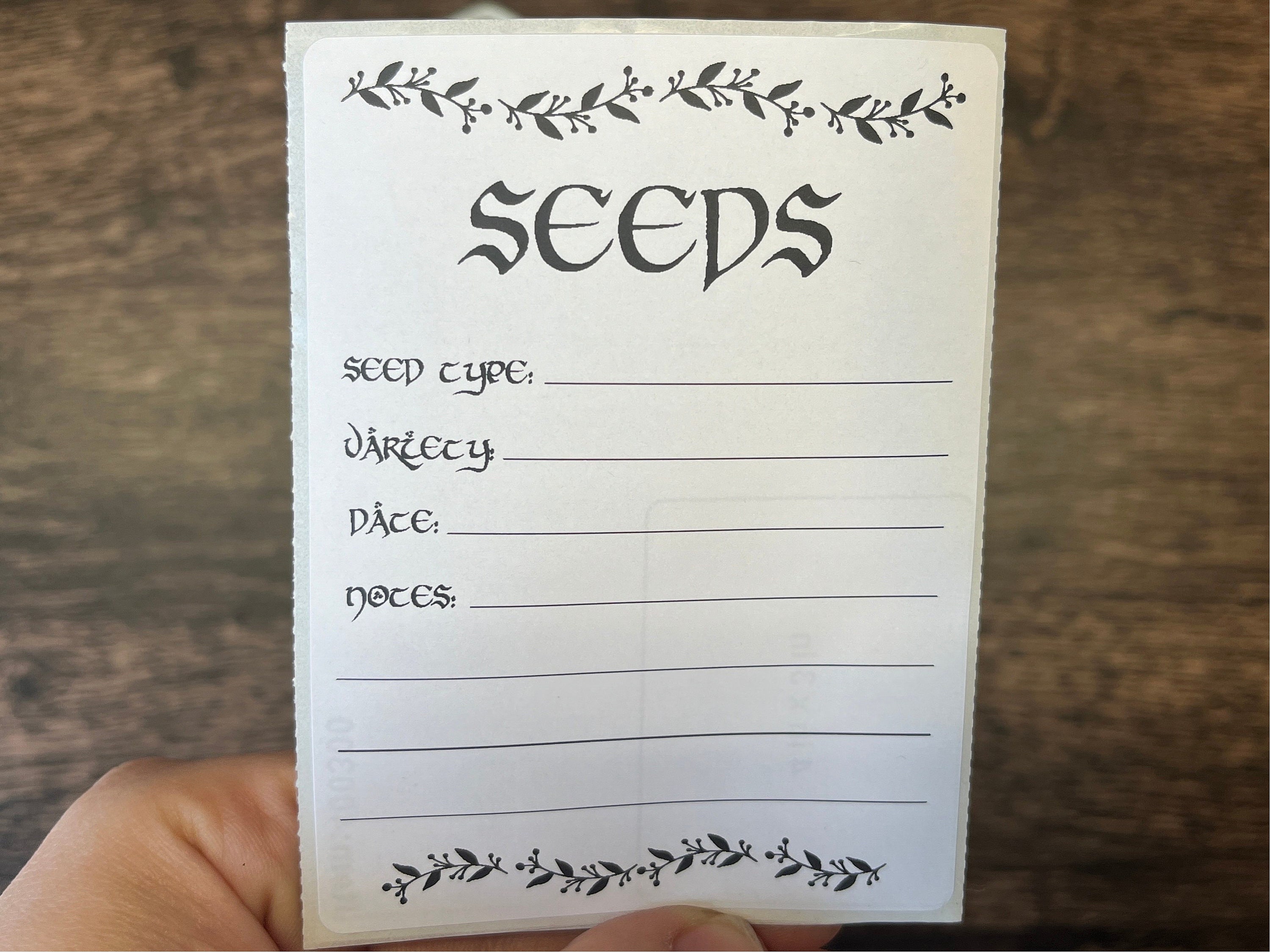 Seed Envelope Labels | Seed Labels | Seed Packet Labels | 3 X 4 Label ...