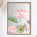 Lotus Collage Art Printed on Textured Watercolor Matte Posters - Etsy
