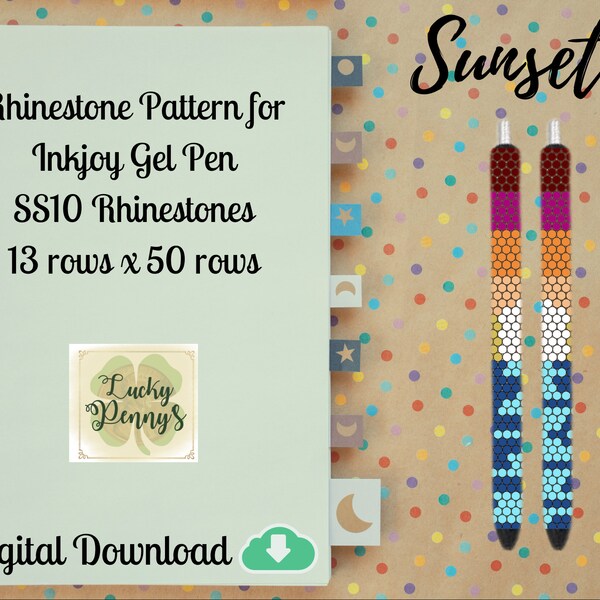 Rhinestone Pen Pattern - Etsy