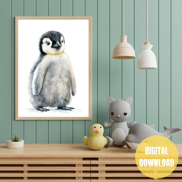 Penguin Nursery Art - Etsy