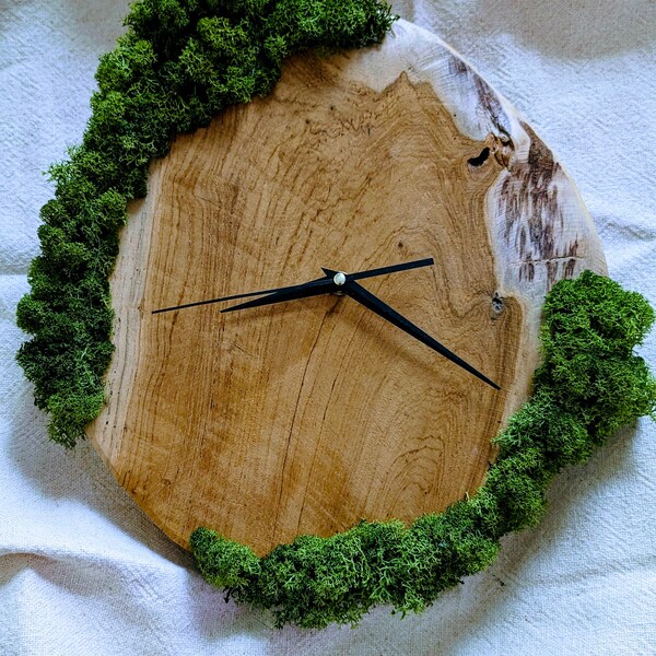 Natural Wood Clock - Etsy