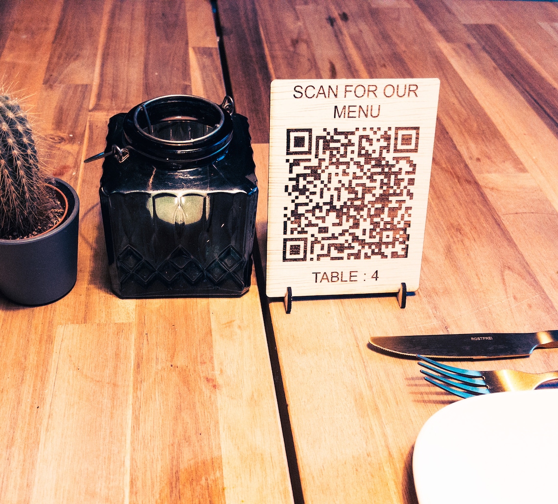 QR Code Menu, Restaurant Menu, Wooden Restaurant Menu, Restaurant ...