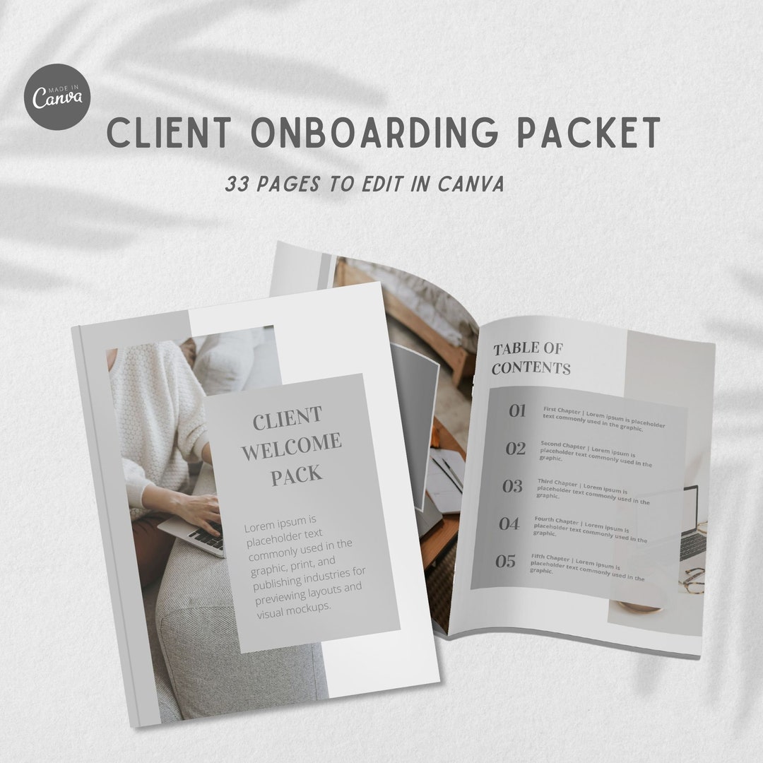 Welcome Packet Canva Template, Virtual Assistant Welcome Packet, New ...