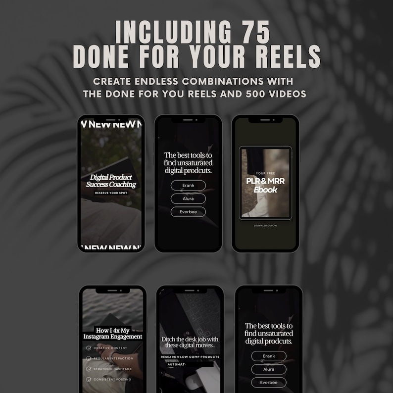 Faceless Men Reels Bundle, Dark & Light Aesthetic, MRR PLR - Etsy