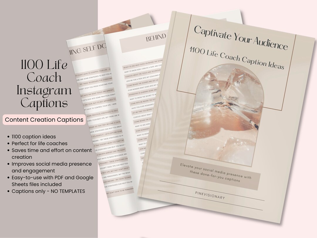 Life Coach Instagram Captions, Life Coach Instagram Content Guide, Life ...