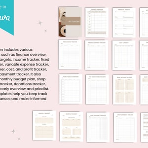 Undated Business Planner Printable , Business Planner Template, Small ...