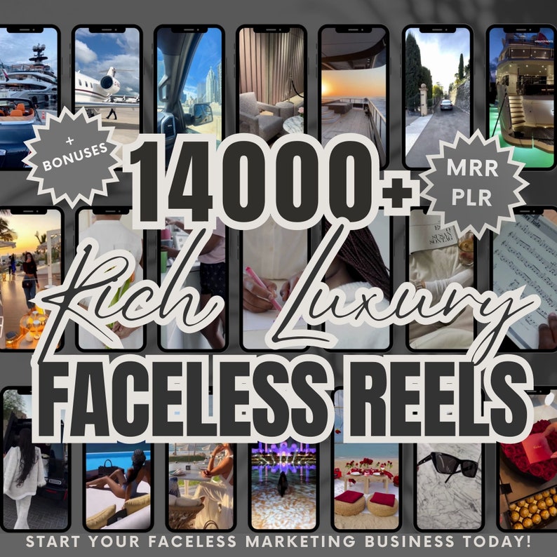 14000 Viral Faceless Aesthetic Luxury Videos for Instagram Reels ...