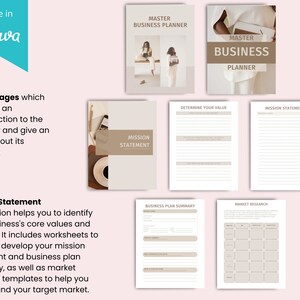 Undated Business Planner Printable , Business Planner Template, Small ...