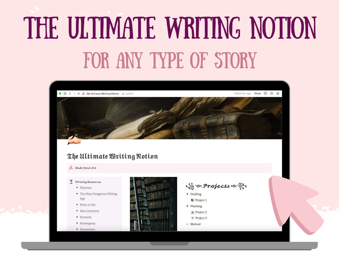 The Ultimate Writing Notion: for Any Type of Story - Etsy