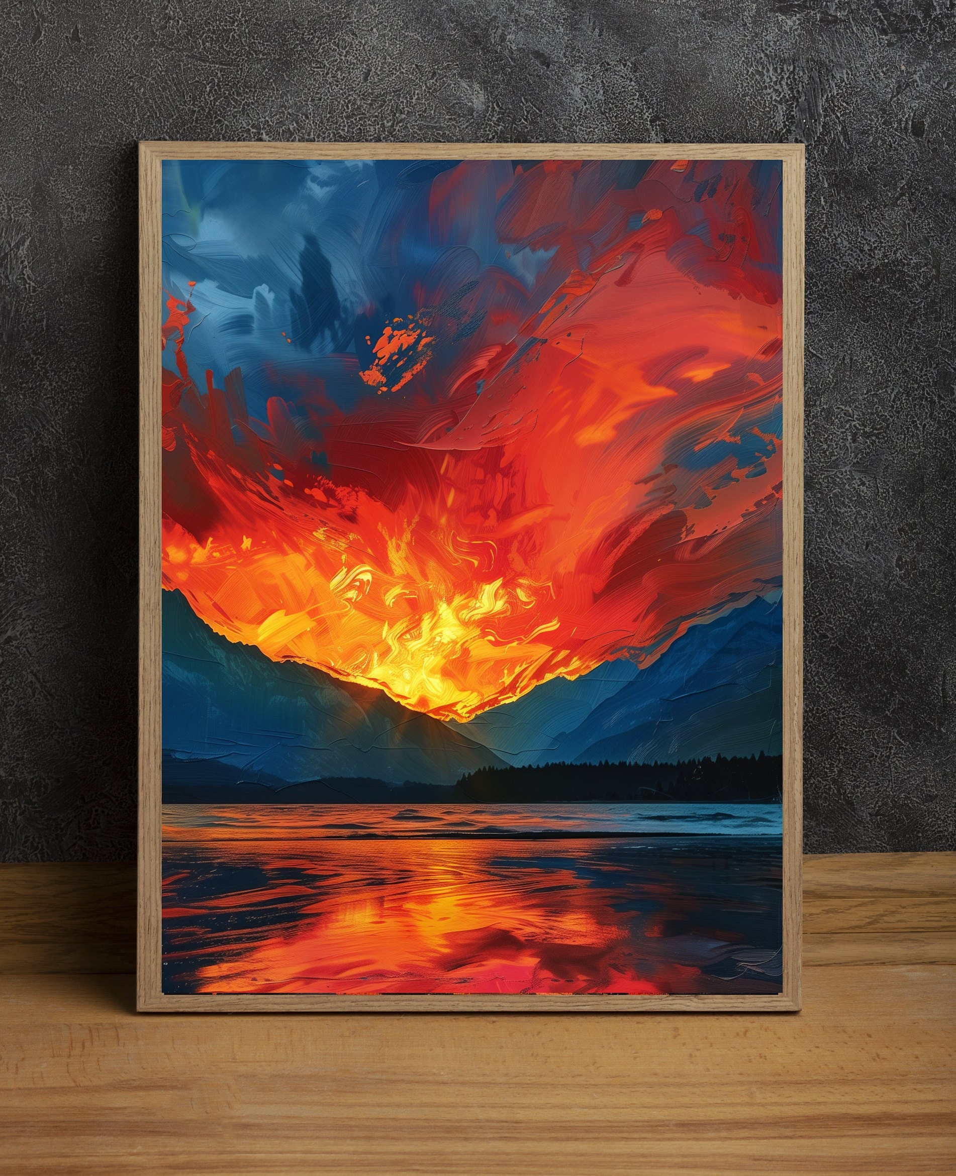 Sunset Painting 6, Digital Print for Immediate Download, Home Decor ...