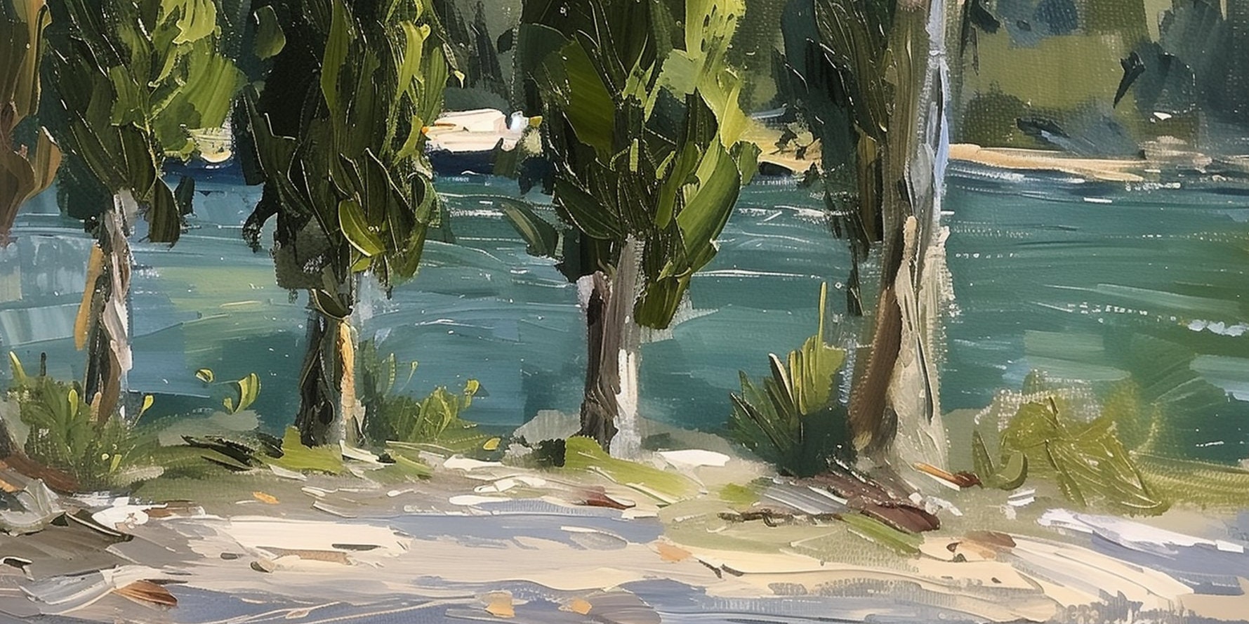 Cypress Tree Oil Painting, Digital Print for Immediate Download, Fine ...