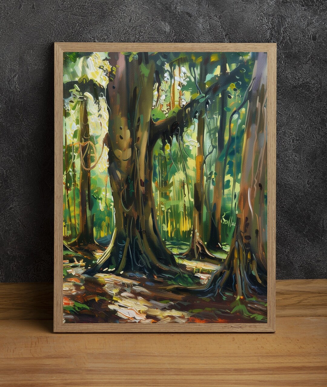 Banyan Tree Painting, Digital Print for Immediate Download, Vivid ...