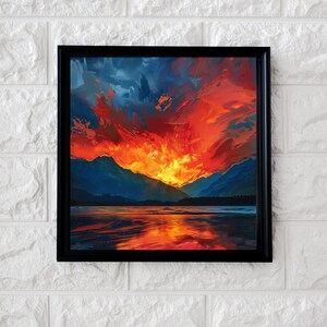 Sunset Painting 6, Digital Print for Immediate Download, Home Decor ...