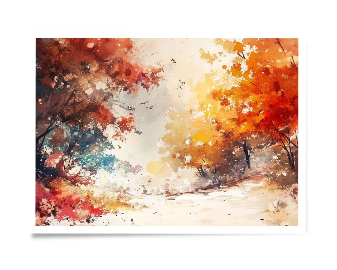 Autumn Trees, Digital Print for Immediate Download - Etsy