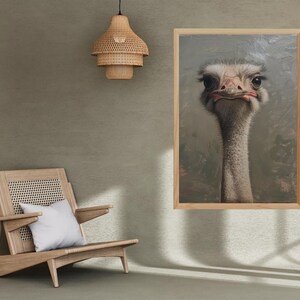 Ostrich Painting, Digital Print *NEW SIZES* for Immediate Download ...