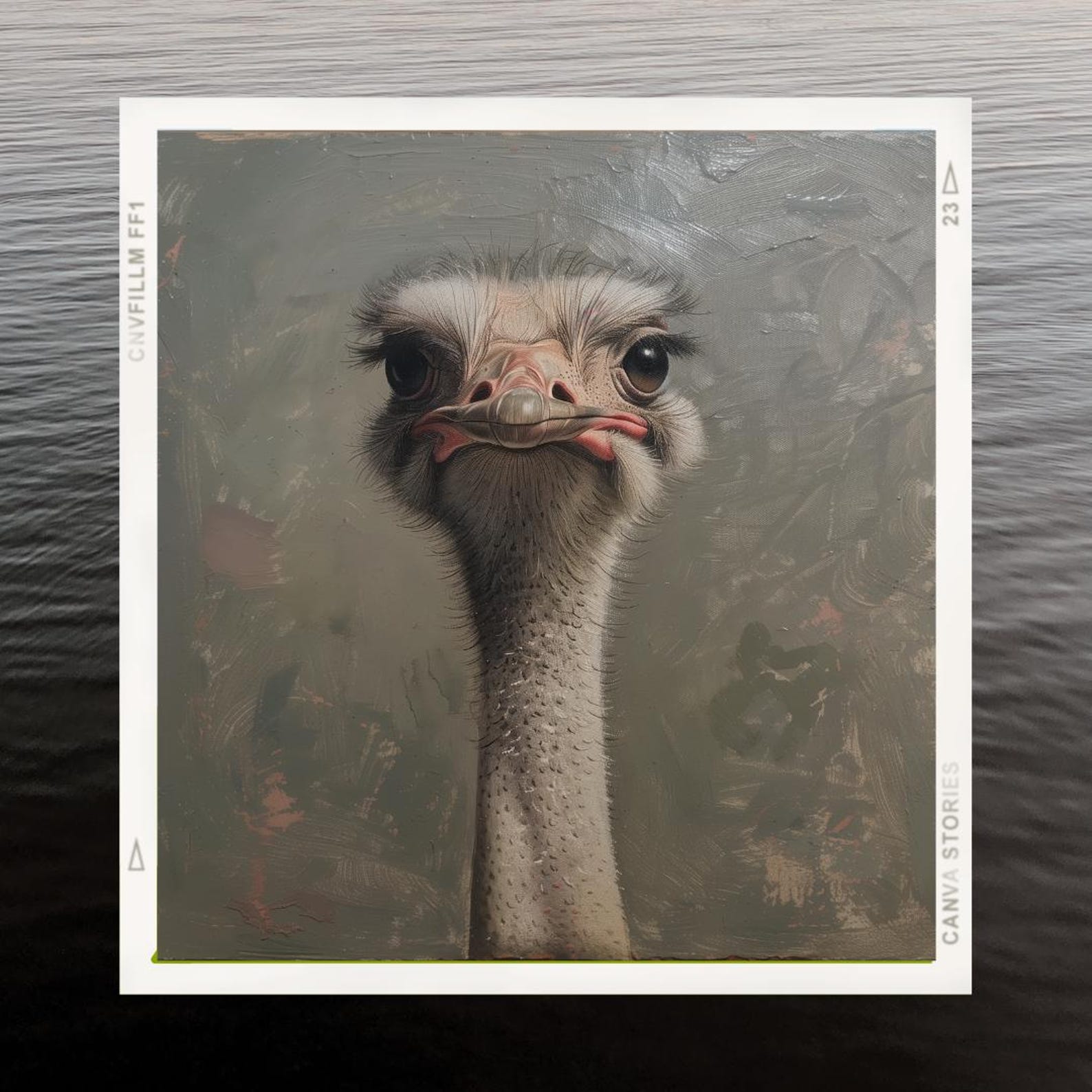 Ostrich Painting, Digital Print *NEW SIZES* for Immediate Download ...