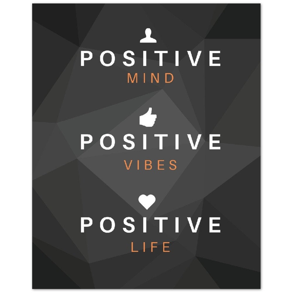 Positive Motivational Poster Print Inspiring Bedroom Office Gym Mindset ...