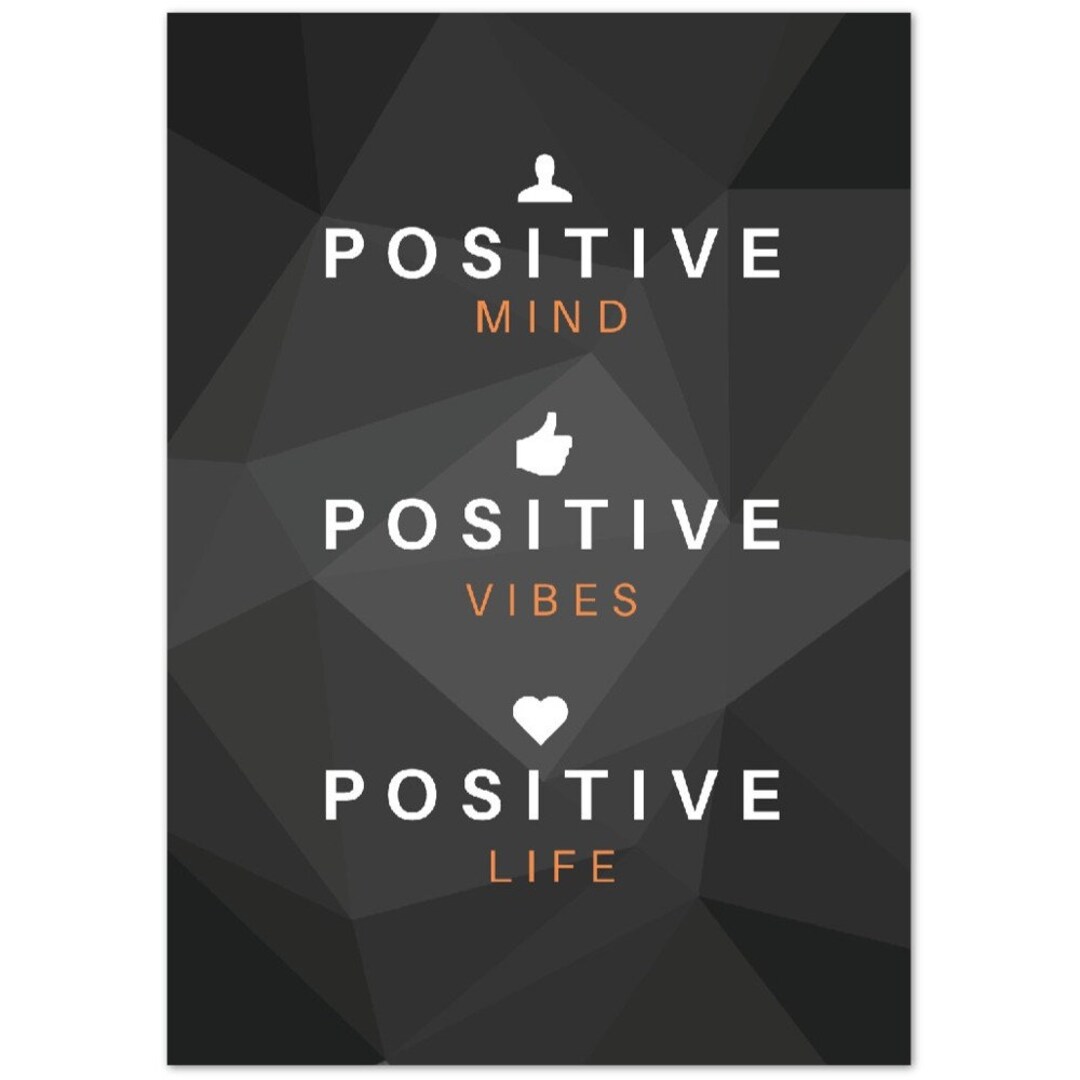 Positive Motivational Poster Print Inspiring Bedroom Office Gym Mindset ...