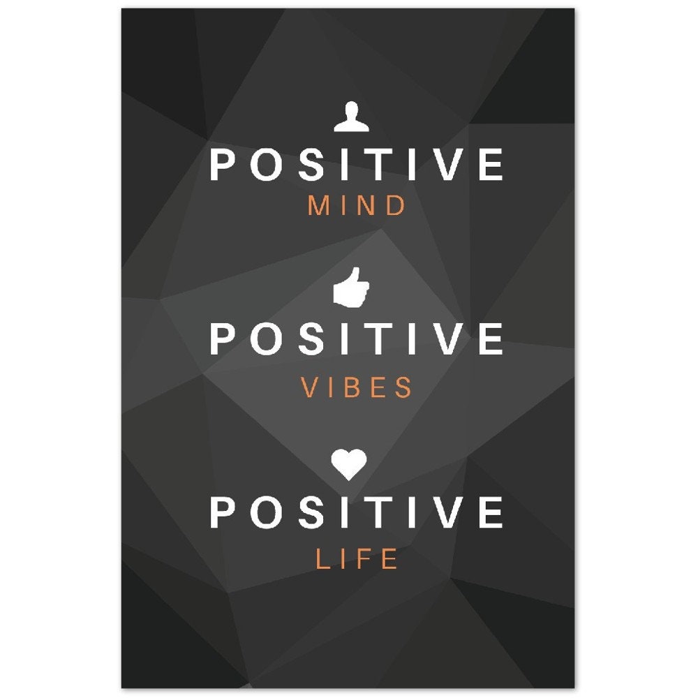 Positive Motivational Poster Print Inspiring Bedroom Office Gym Mindset ...