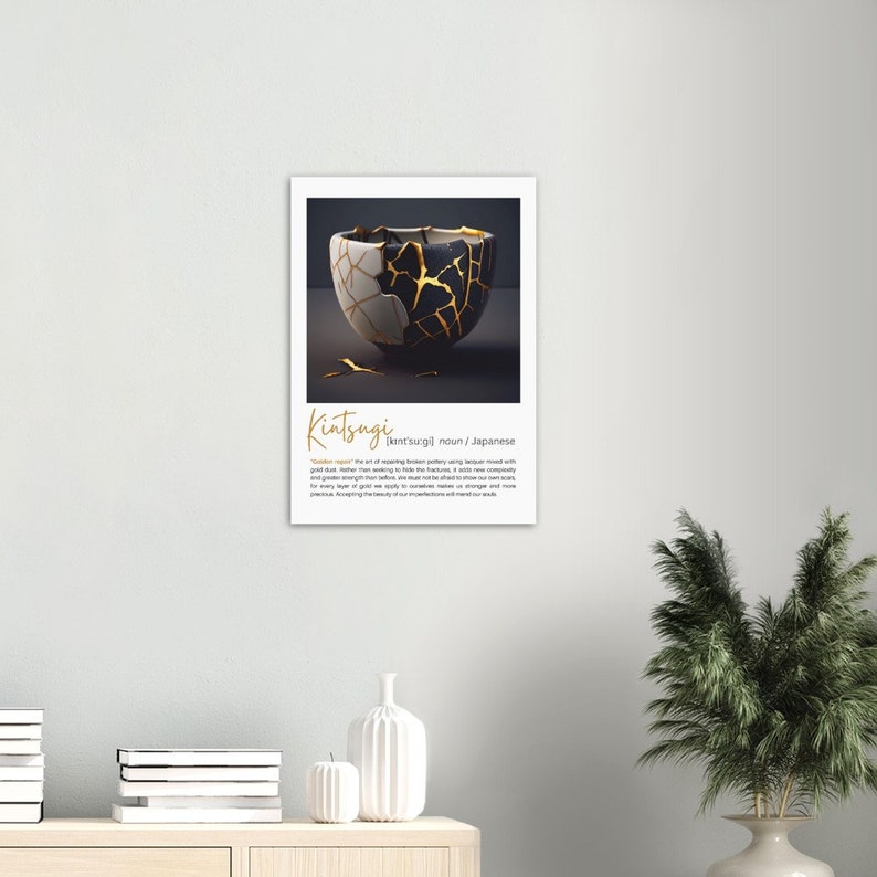 Kintsugi Poster Print Japanese Healing Inspirational - Etsy