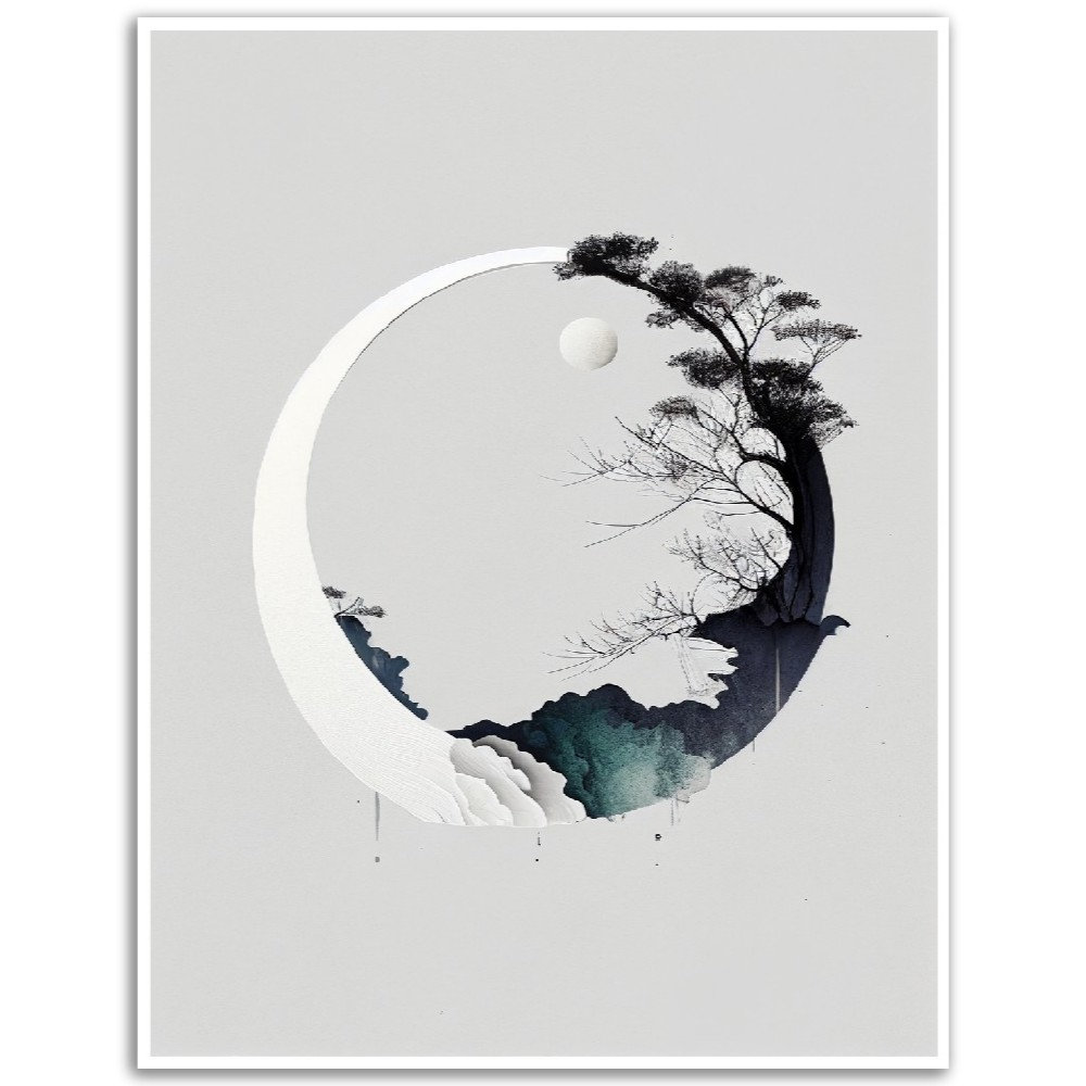 Japanese Inspired Calming Poster Print 12 Watercolour Abstract Wall Art ...
