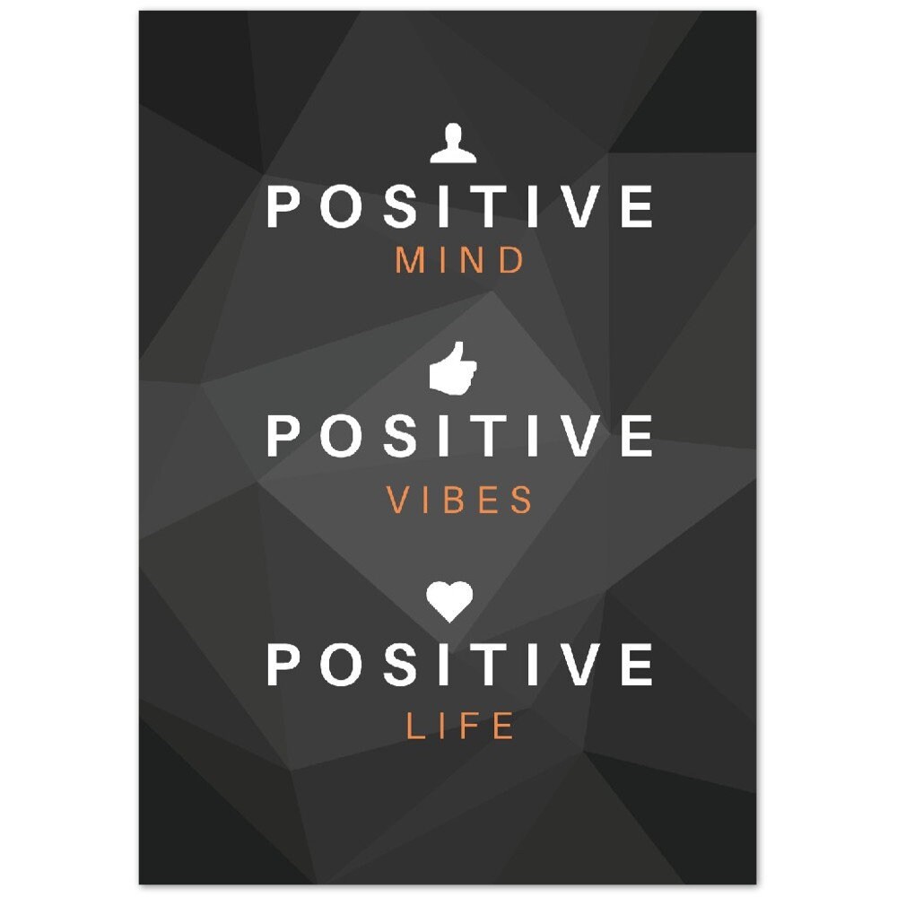Positive Motivational Poster Print Inspiring Bedroom Office Gym Mindset ...