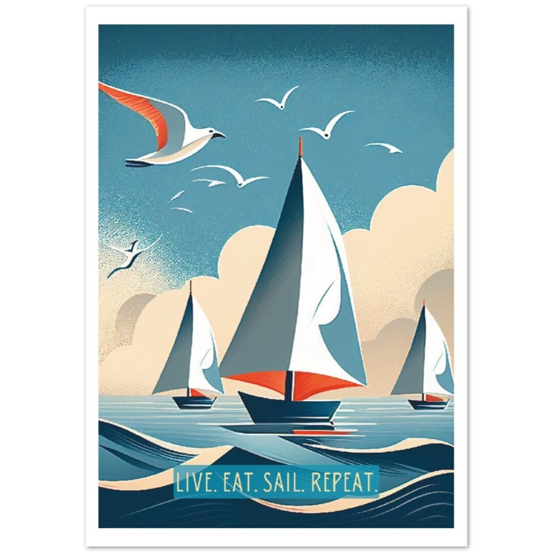 Sail Poster Print | Bucketlist | Sport | Inspirational | Wall Art ...