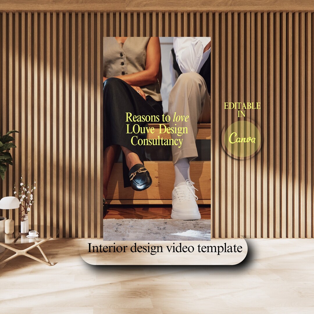 Interior Design Video Content, Editable Canva Template,tik Tok ...