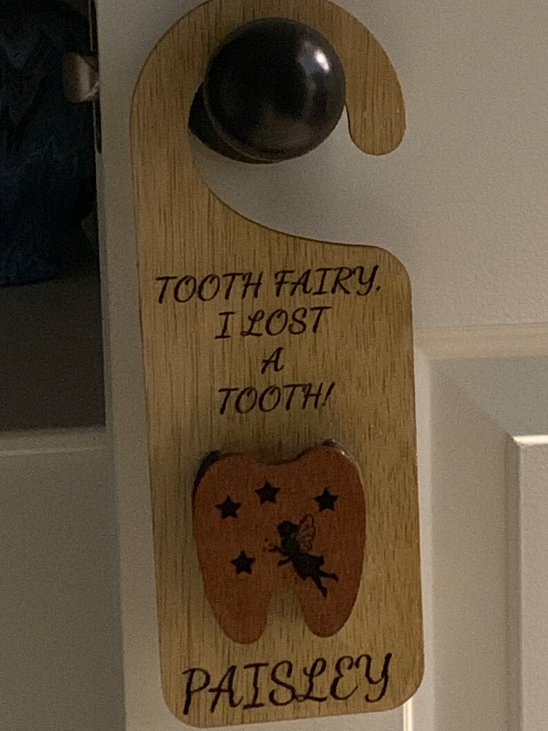 Personalized Tooth Fairy Door Plaque - Etsy