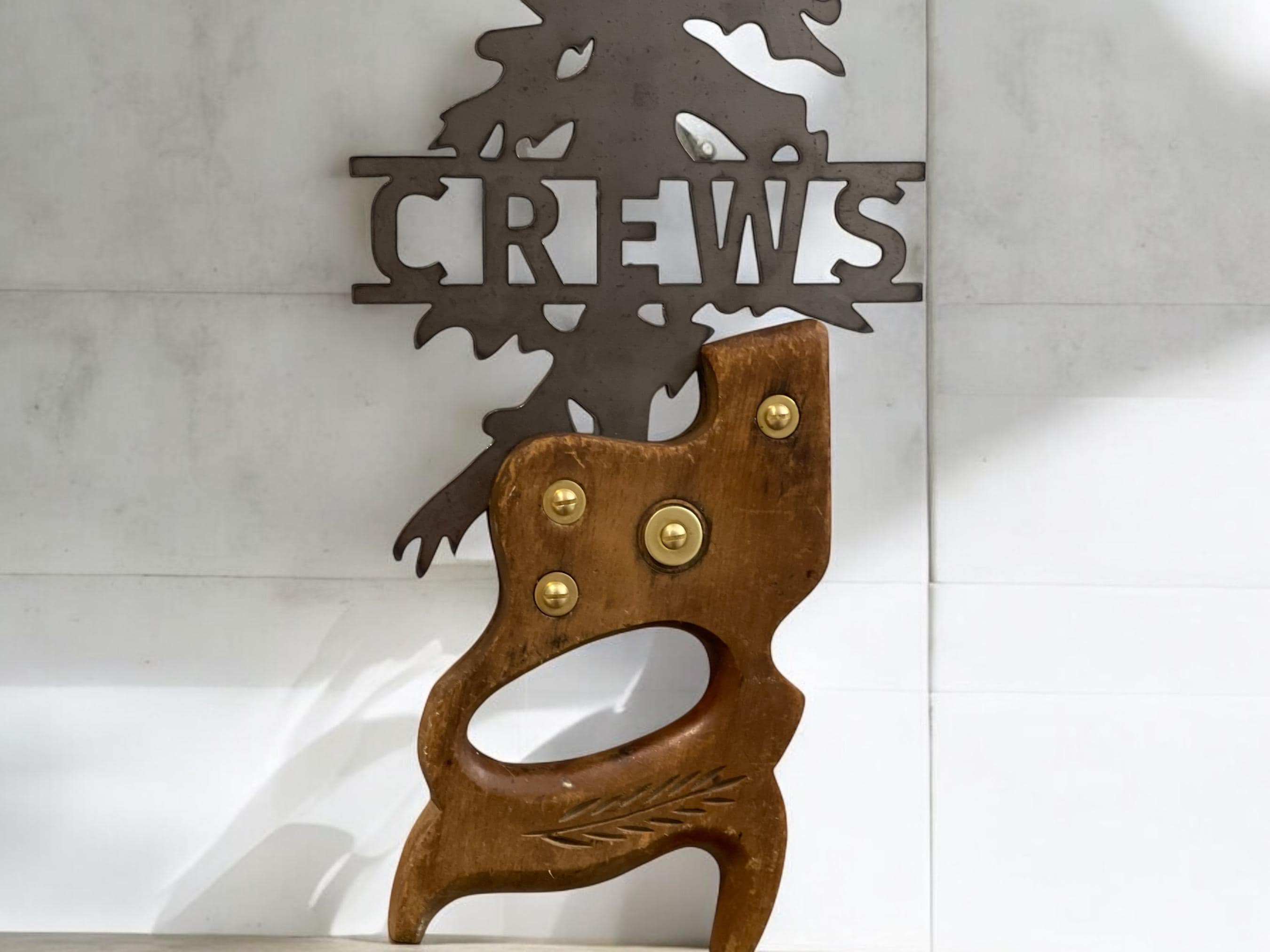 Personalized With Name - Vintage Saw Custom Tree Wall Art - Upcycled - Etsy