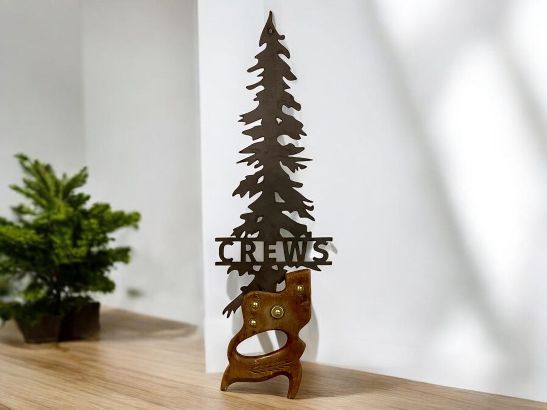 Personalized With Name - Vintage Saw Custom Tree Wall Art - Upcycled - Etsy